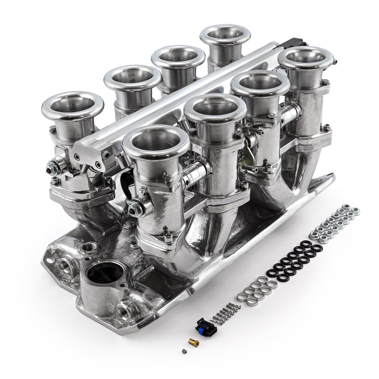 Small Block Chevy 8-Stack Intake Manifold, Complete EFI Kit – Shaky-B's ...